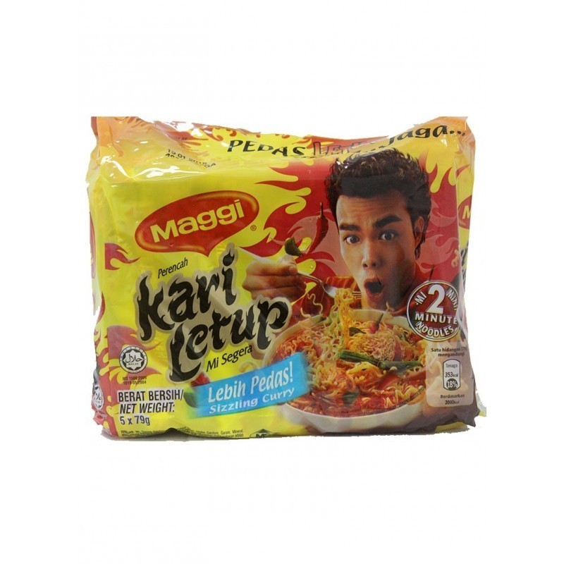 Buy Maggi Curry Meletop Flavour Instant Noodles (5x79g) | SuzyAmeer Online