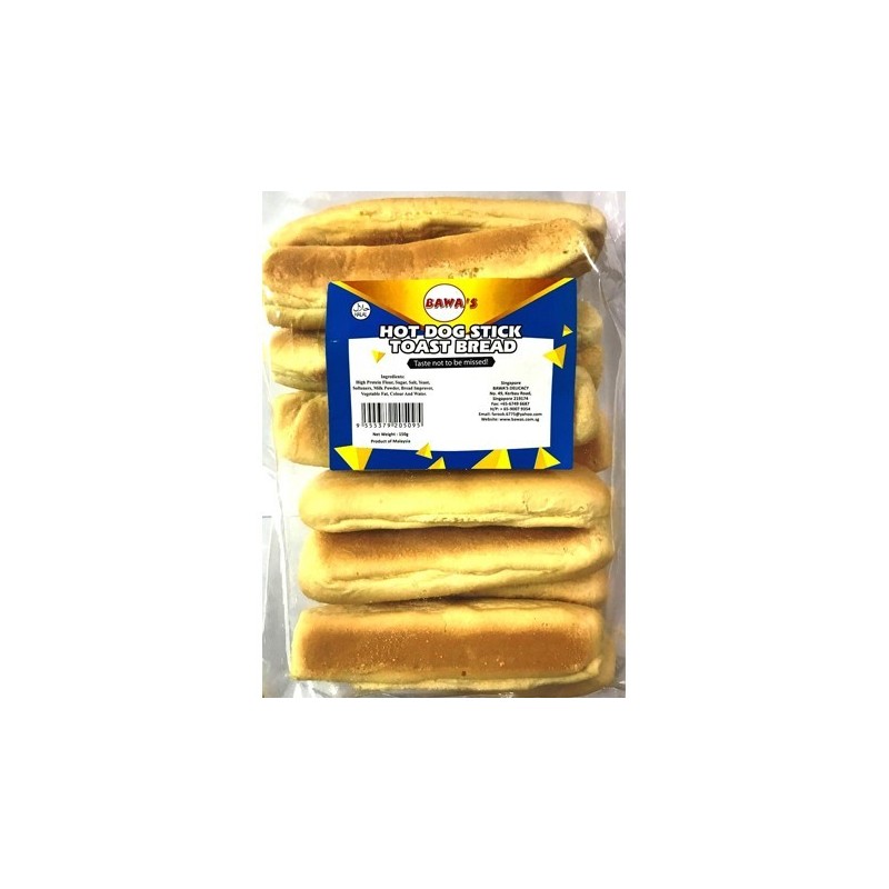 Buy Bawa's Hot Dog Stick Toast Bread 150g | SuzyAmeer Online