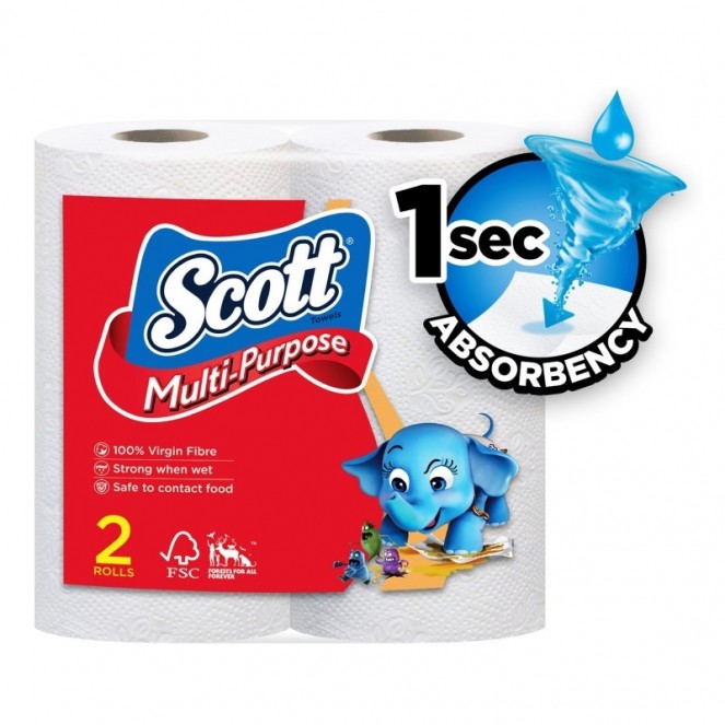 Buy Scott Multi-Purpose Towels 2 Rolls | SuzyAmeer Online
