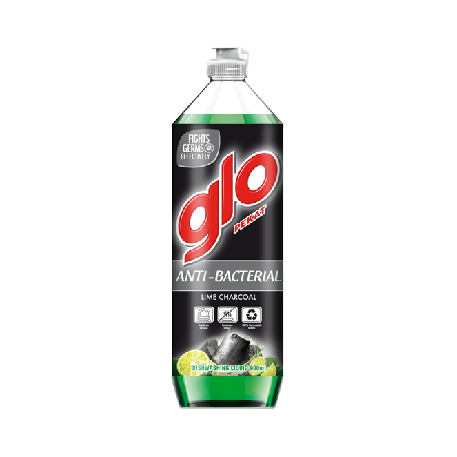 Buy Glo Lime Charcoal Anti-Bacterial Dishwashing Liquid 800ml ...
