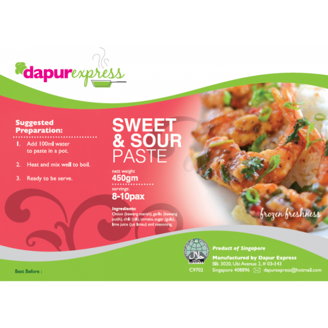 Buy Dapurexpress Sweet & Sour Paste 450g | SuzyAmeer Online